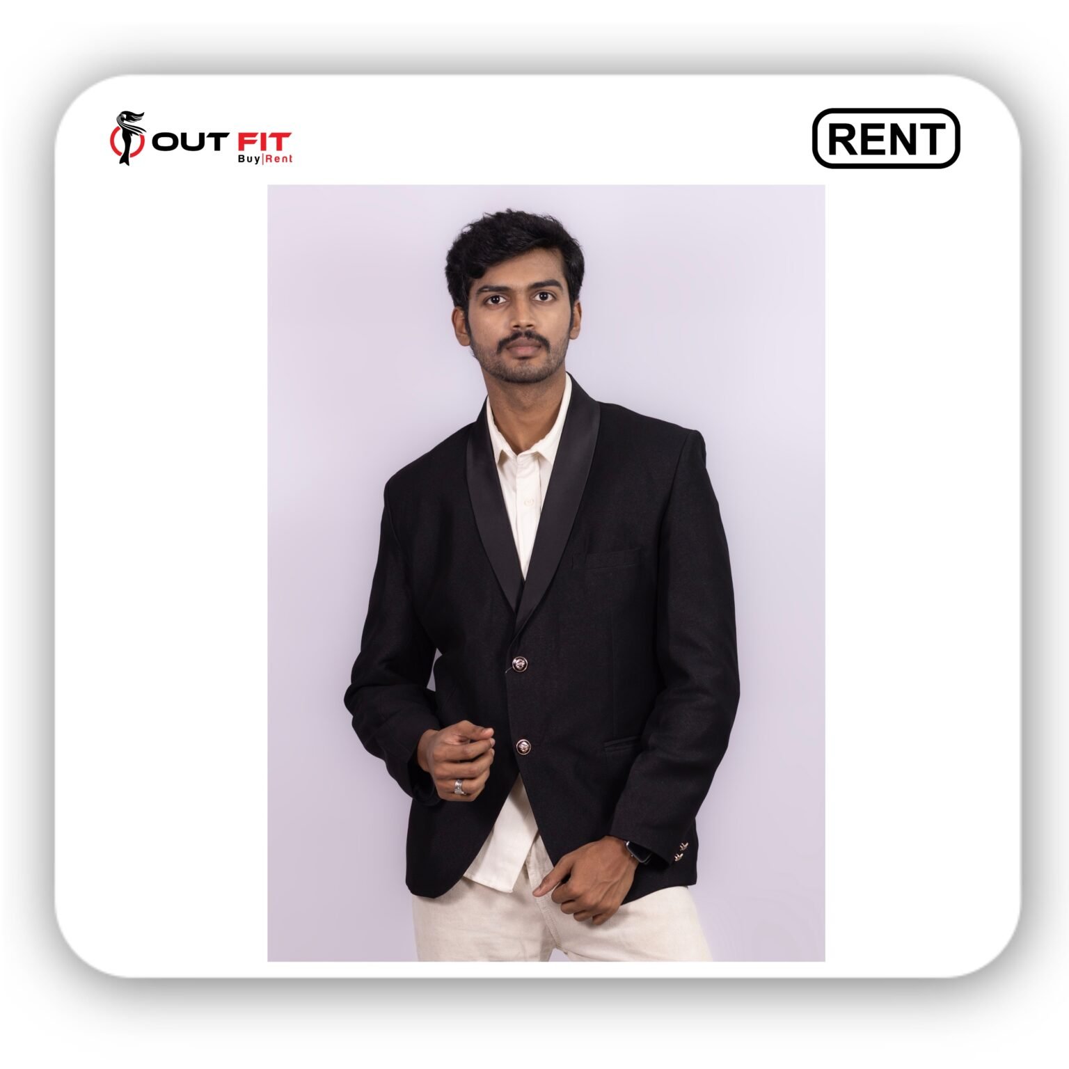 Rent Black Men Stylish Blazers in Bangalore - Outfit Rental Shop